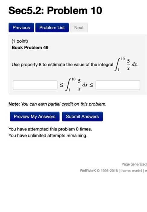 Solved Sec5.2: Problem 10 Previous Problem List Next (1 | Chegg.com