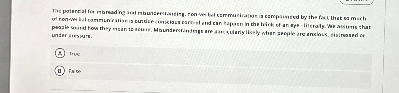 Solved The potential for misreading and misunderstanding, | Chegg.com