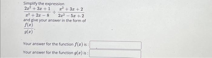 Solved Simplify the expression | Chegg.com