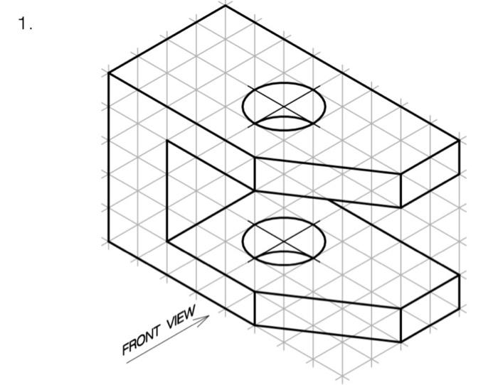 Solved 1. 7 FRONT VIEW | Chegg.com