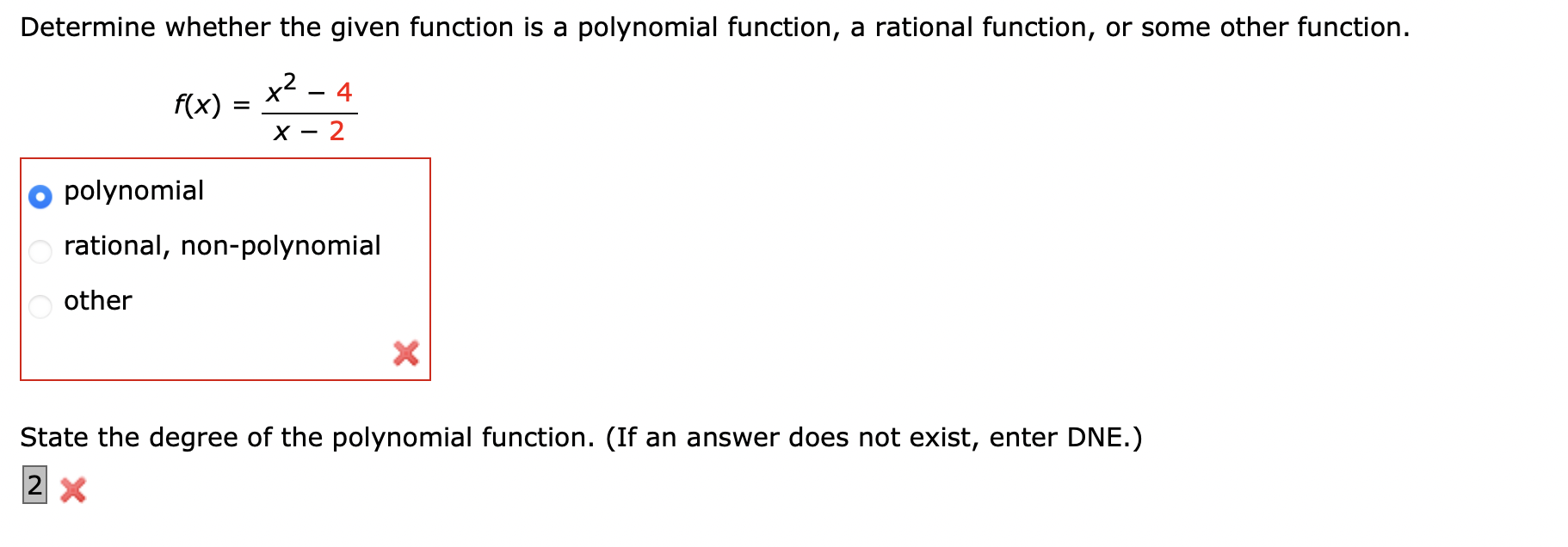 Solved Determine whether the given function is a polynomial | Chegg.com