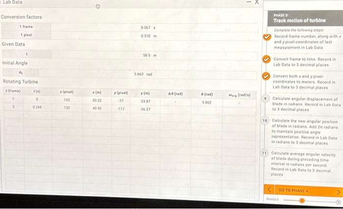 calculate the angular displacement of the blade in | Chegg.com