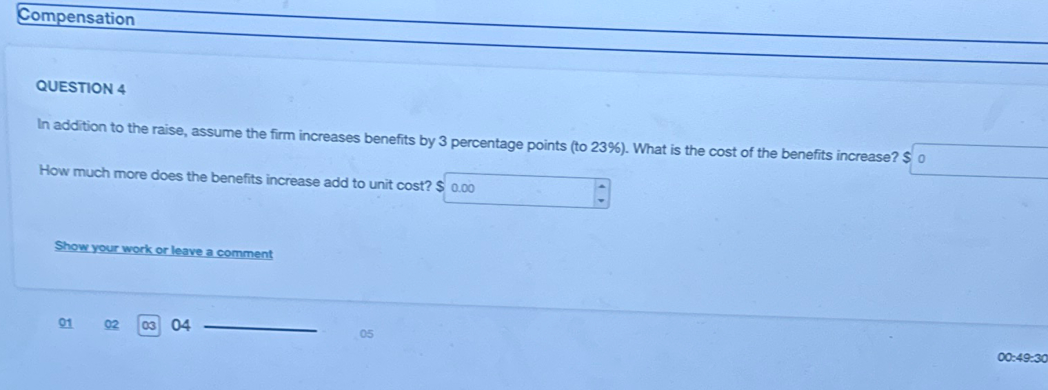 CompensationQUESTION 4In addition to the raise, | Chegg.com