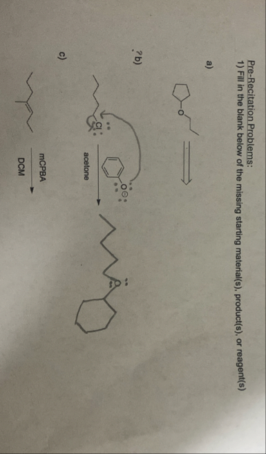 Solved Pre-Recitation Problems:Fill in the blank below of | Chegg.com