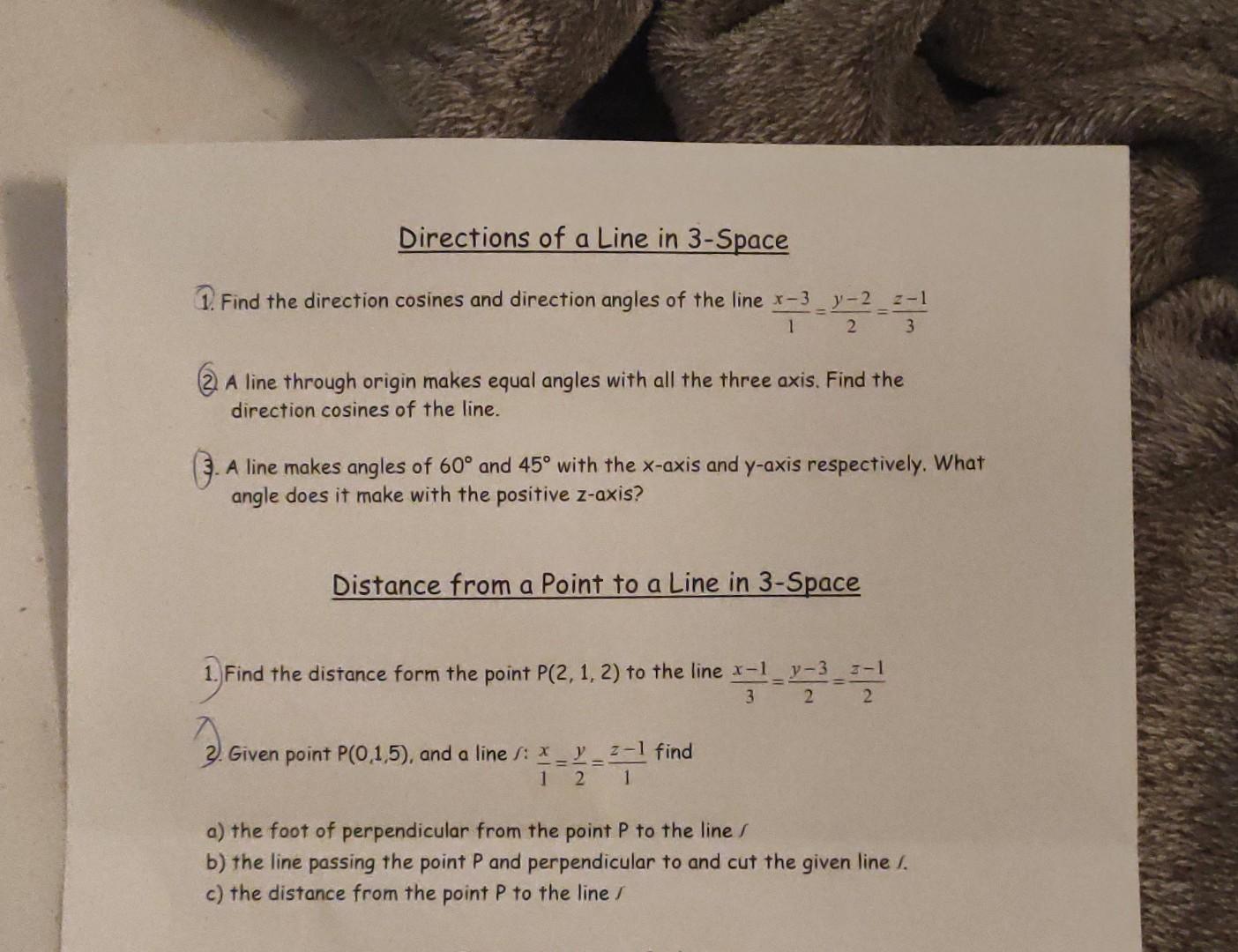 Solved 1. Find the direction cosines and direction angles of | Chegg.com