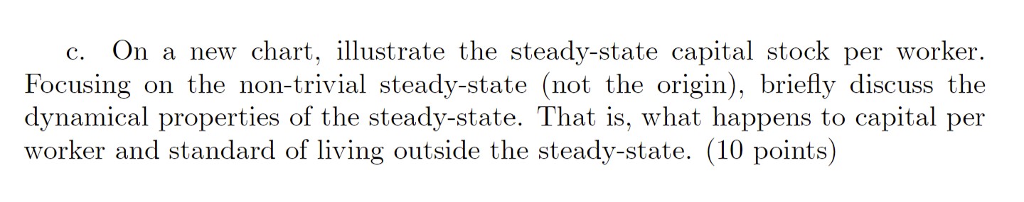 Solved Problem 1. ﻿Consider the basic Solow model that we | Chegg.com