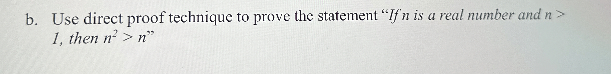 Solved b. ﻿Use direct proof technique to prove the statement | Chegg.com