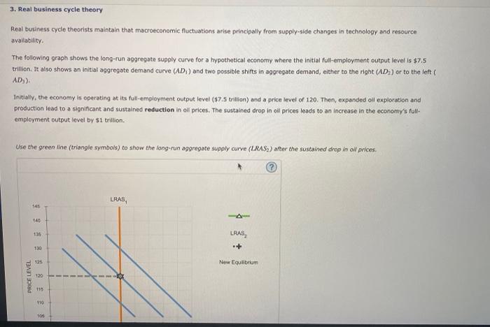 Solved 3. Real business cycle theory Real business cycle | Chegg.com