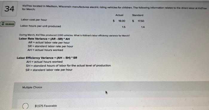Solved For March: Labor cost per hour Labor hours per unit | Chegg.com