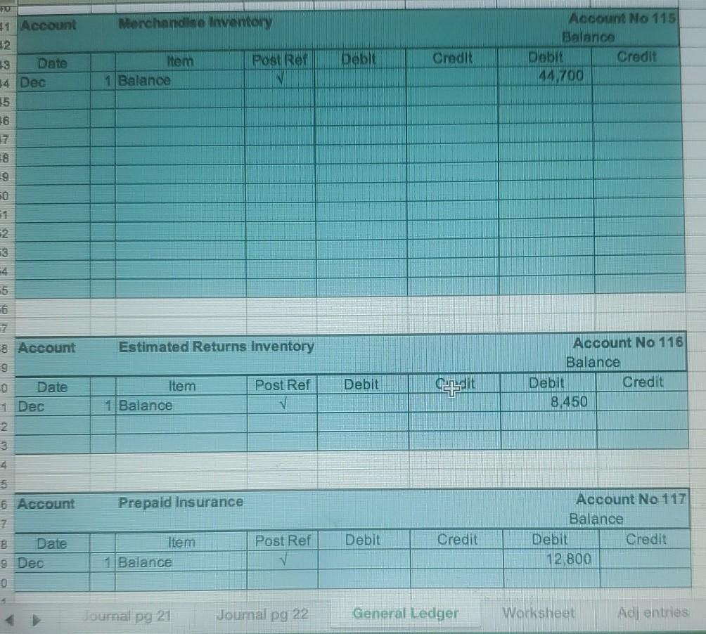 Solved TA 8 Dec 9 Rent Engense cash PO 620 110 2,000 3,000 | Chegg.com