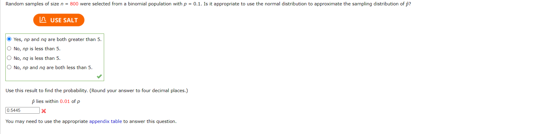 Solved Random samples of size n=800 ﻿were selected from a | Chegg.com