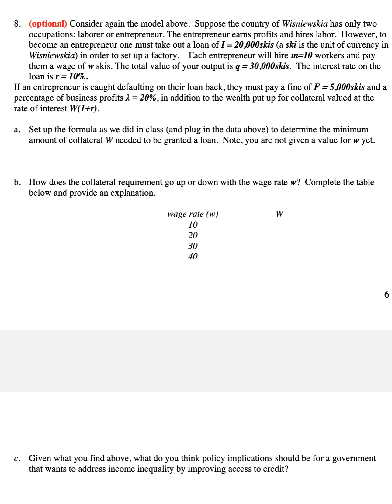 Solved (optional) ﻿Consider again the model above. Suppose | Chegg.com
