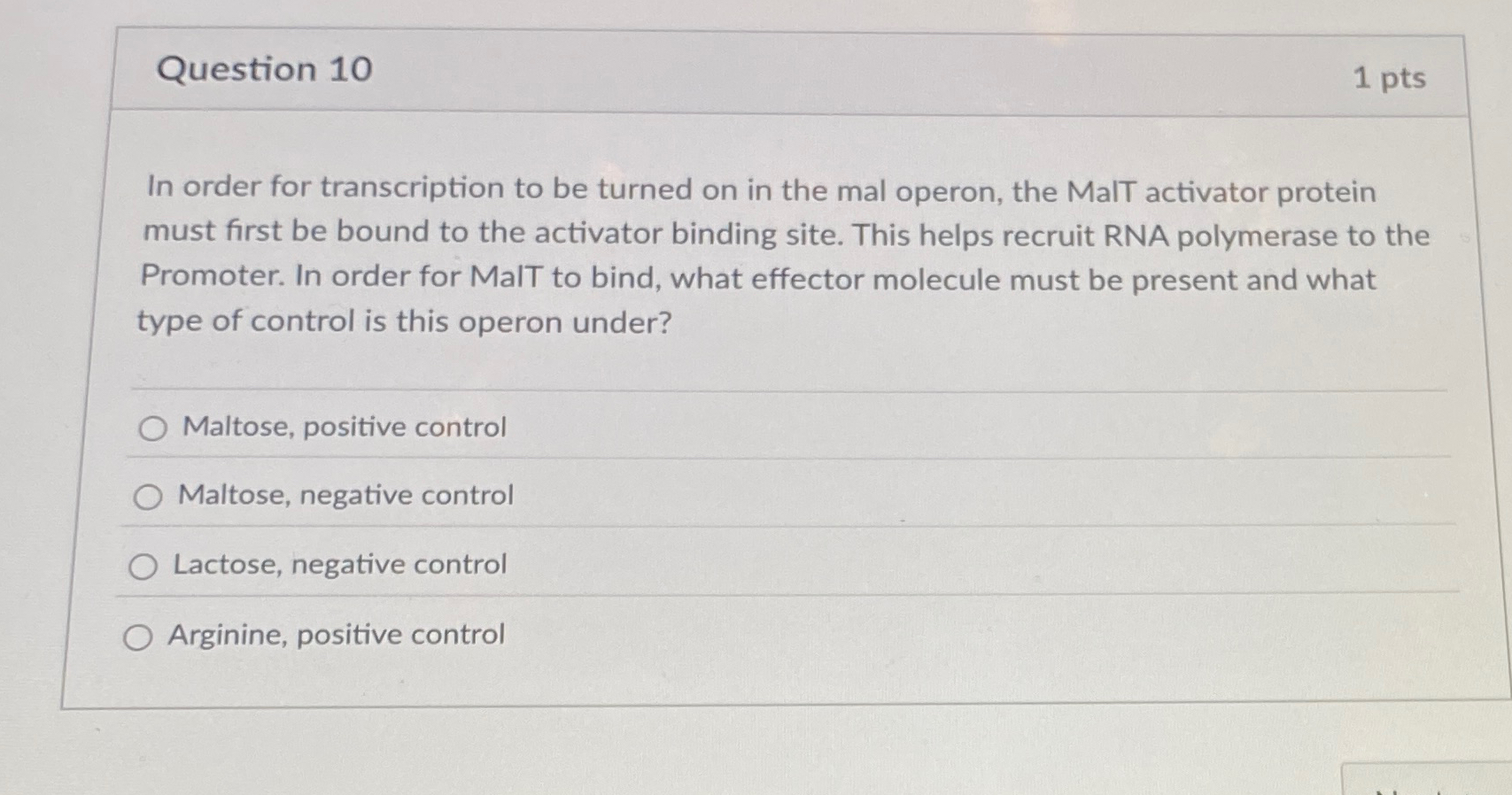 Solved Question 101 ﻿ptsIn order for transcription to be | Chegg.com