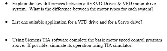 Solved Explain the key differences between a SERVO Drives & | Chegg.com