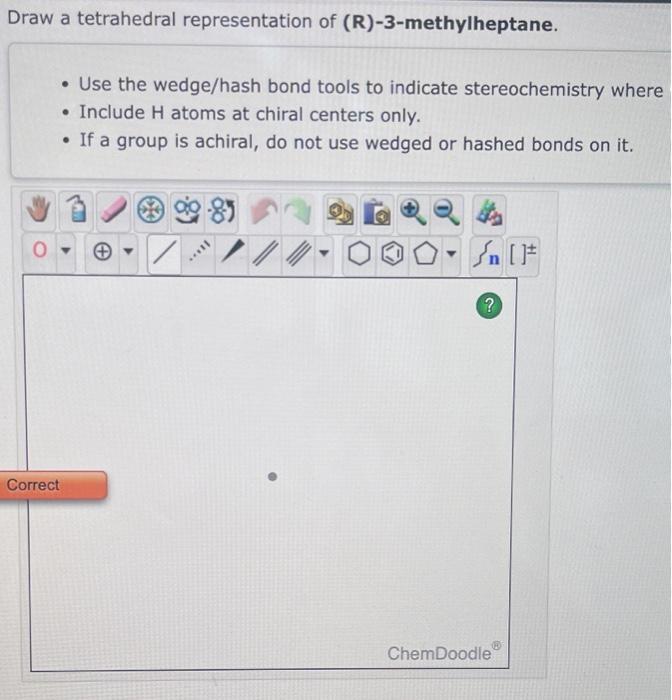 Solved Draw a tetrahedral representation of | Chegg.com