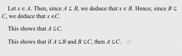 Solved Let A, B, C be sets. (a) a Construct a Fitch proof of | Chegg.com