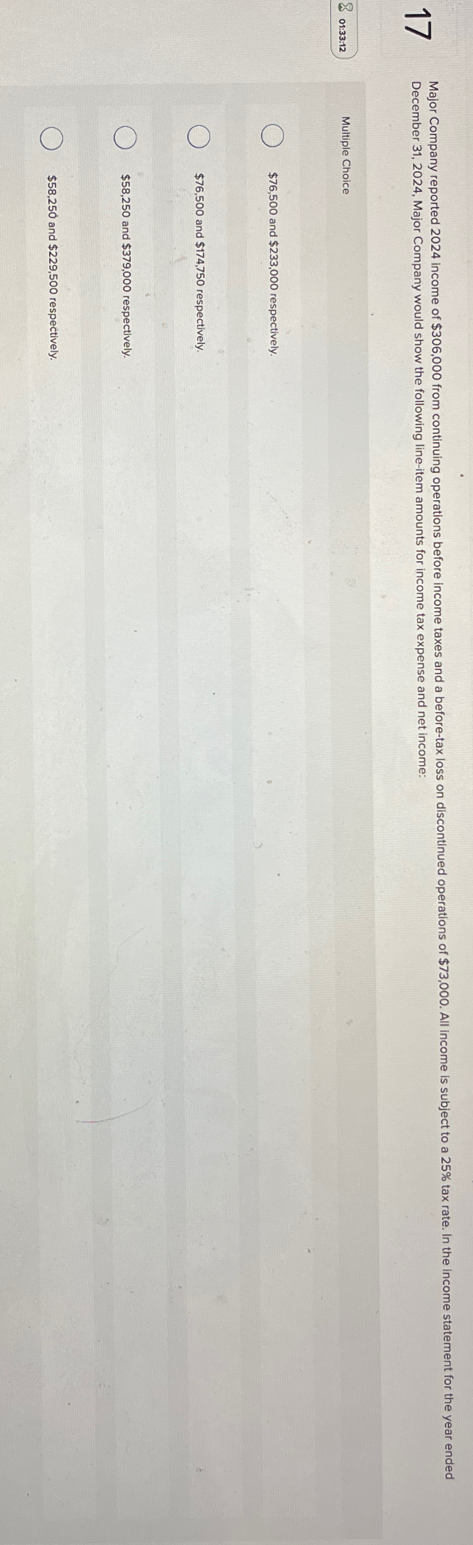 Solved December 31, 2024, ﻿Major Company would show the | Chegg.com