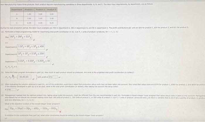 "P, 20 () solve the linear program formulated in part | Chegg.com