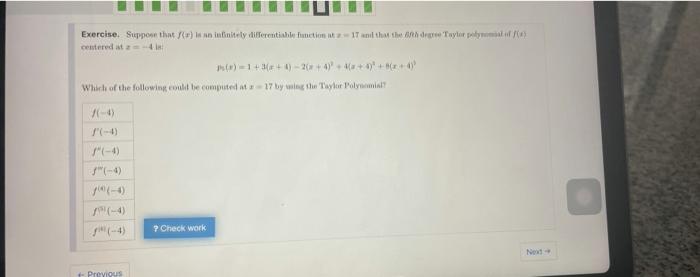 Solved Exercise. For the function () (), this will do you | Chegg.com
