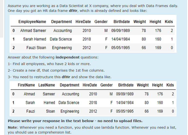 Solved Assume you are working as a Data Scientist at X | Chegg.com