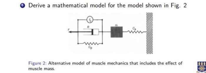 Solved Derive a mathematical model for the model shown in | Chegg.com