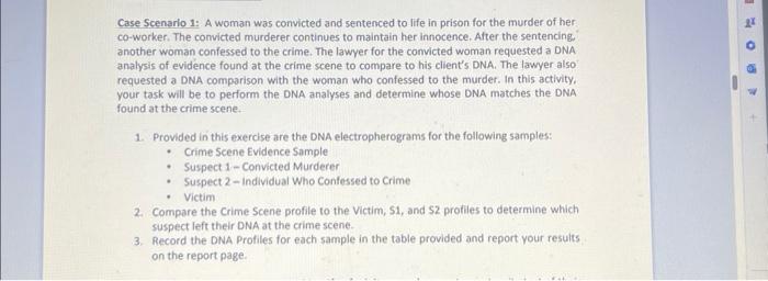 Solved Case Scenarlo 1: A woman was convicted and sentenced | Chegg.com