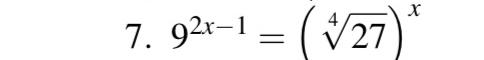 Solved 92x-1=(274)x | Chegg.com