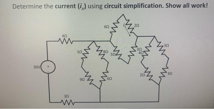 Solved Draw the circuit and solve for ix and vx at t