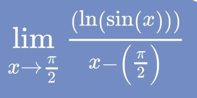 Solved limx→2πx−(2π)(ln(sin(x))) | Chegg.com