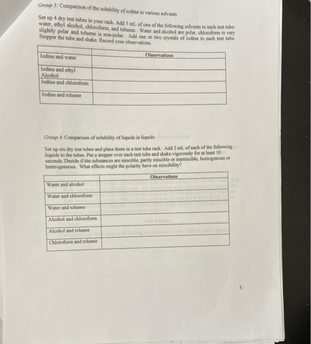 Solved Part 2 You will now split up into six groups. Each | Chegg.com