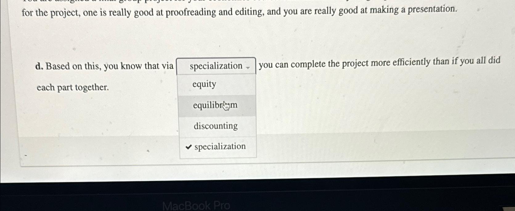 Solved for the project, one is really good at proofreading | Chegg.com