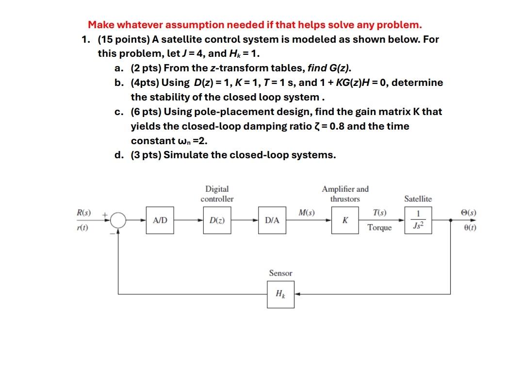 Solved Make whatever assumption needed if that helps solve | Chegg.com