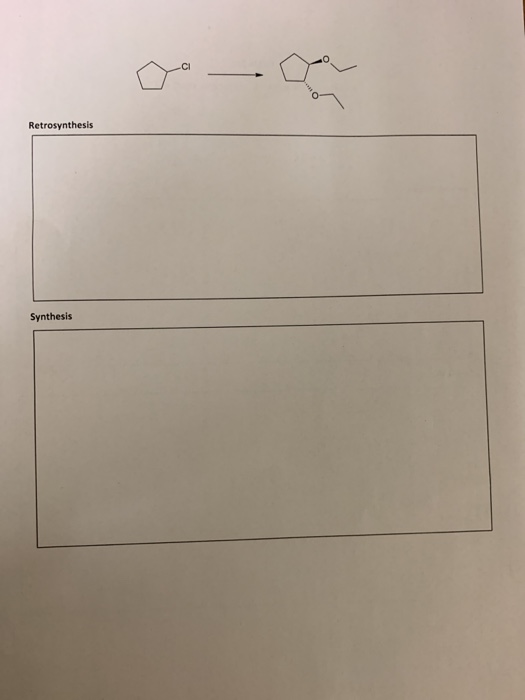 Solved Retrosynthesis Synthesis Retrosynthesis Synthesis | Chegg.com