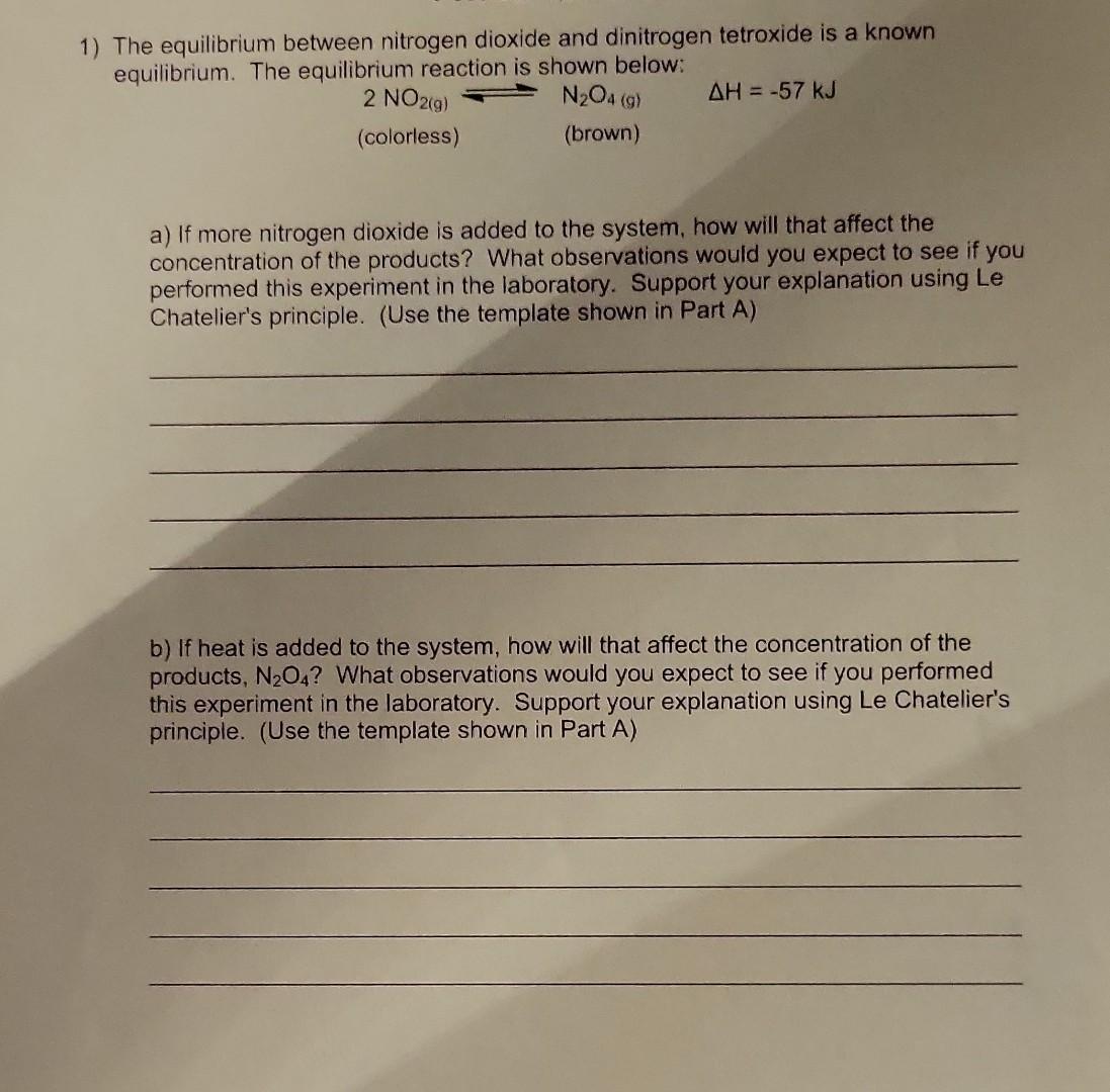 Solved Part B: The Equilibrium of [CoCl4]2− and [Co(H2O)6]2+ | Chegg.com