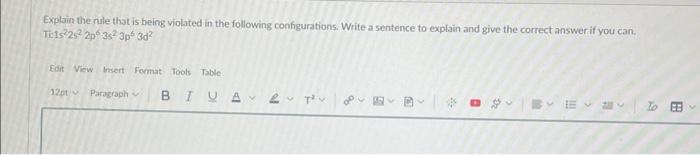 Solved Question 7 Explain the rule that is being violated in | Chegg.com