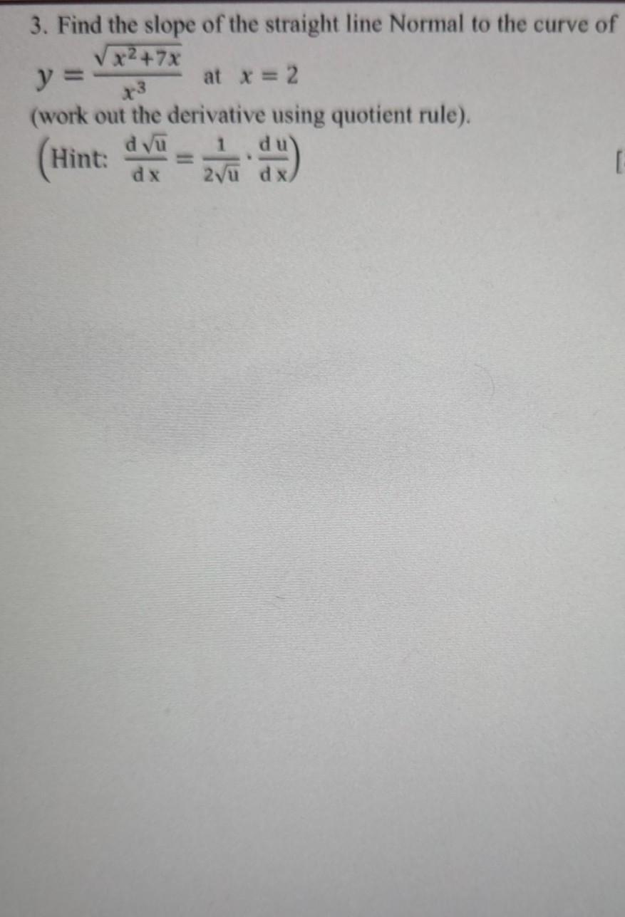 Solved 1. Find the derivative by the delta method of one of | Chegg.com