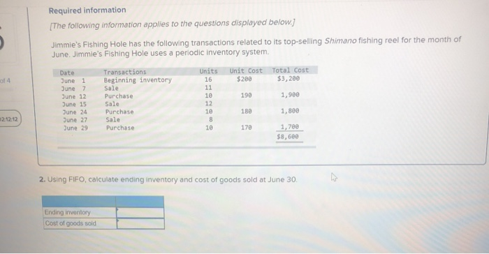 Solved Saved Help Save & Exit (The following information | Chegg.com
