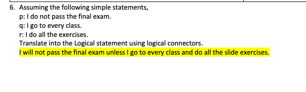 Solved Assuming the following simple statements,p: I do not | Chegg.com