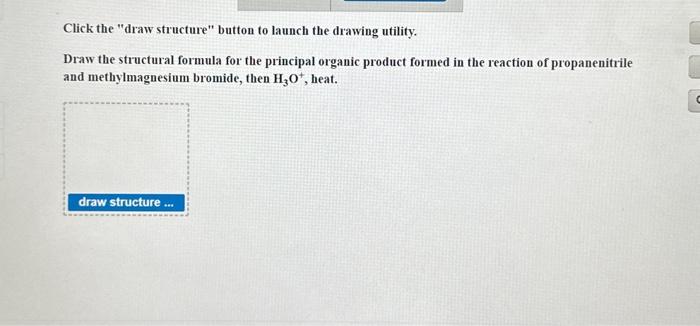 Solved Click the "draw structure" button to launch the | Chegg.com