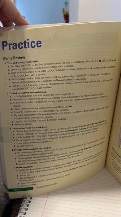 Solved Skills Review 1. View add arnumge workshects. b. Open | Chegg.com