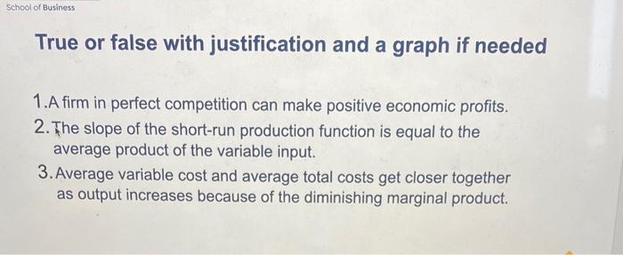 Solved True or false with justification and a graph if | Chegg.com
