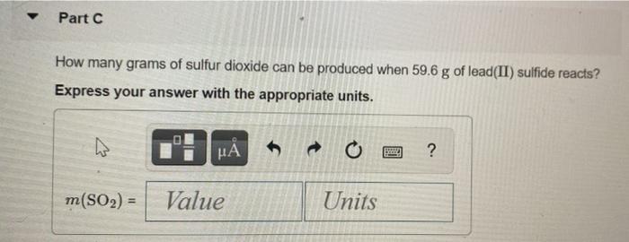 Solved Part B How many grams of oxygen are required to react | Chegg.com