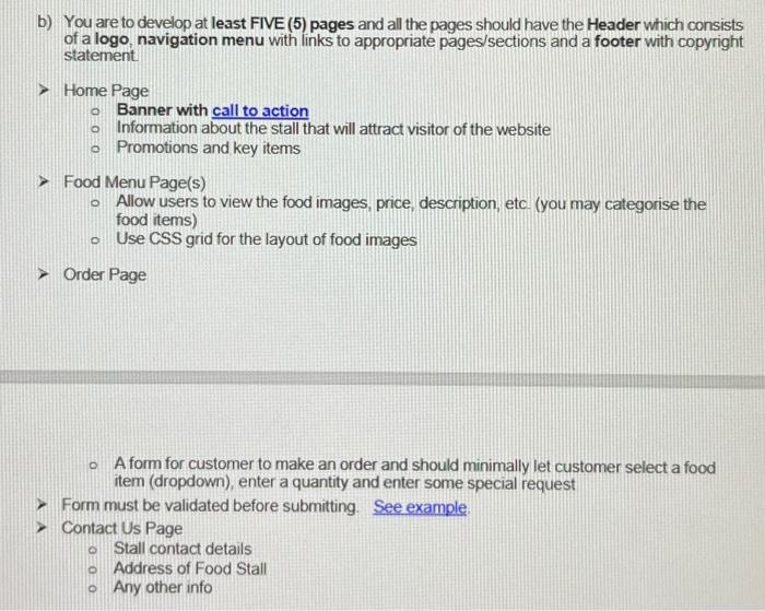 Solved hello, pls help me to create a website using html, | Chegg.com
