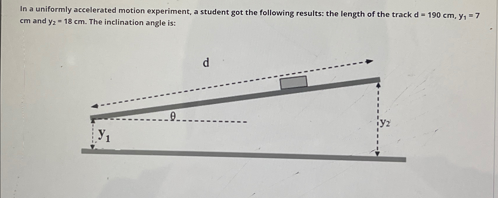Solved In a uniformly accelerated motion experiment, a | Chegg.com