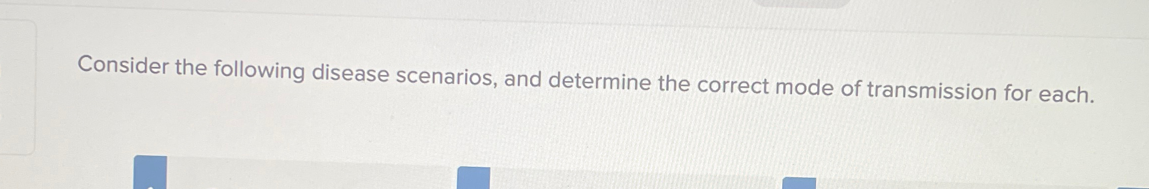 Solved Consider the following disease scenarios, and | Chegg.com