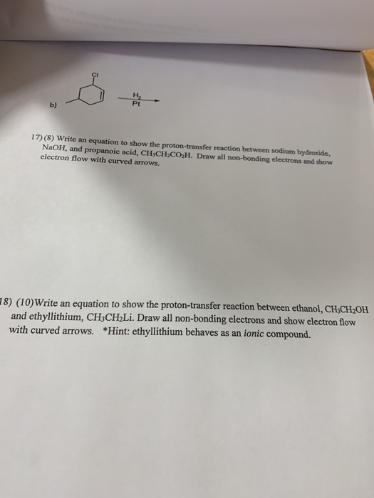 Solved b) 17) (8) Write an equation to show the | Chegg.com