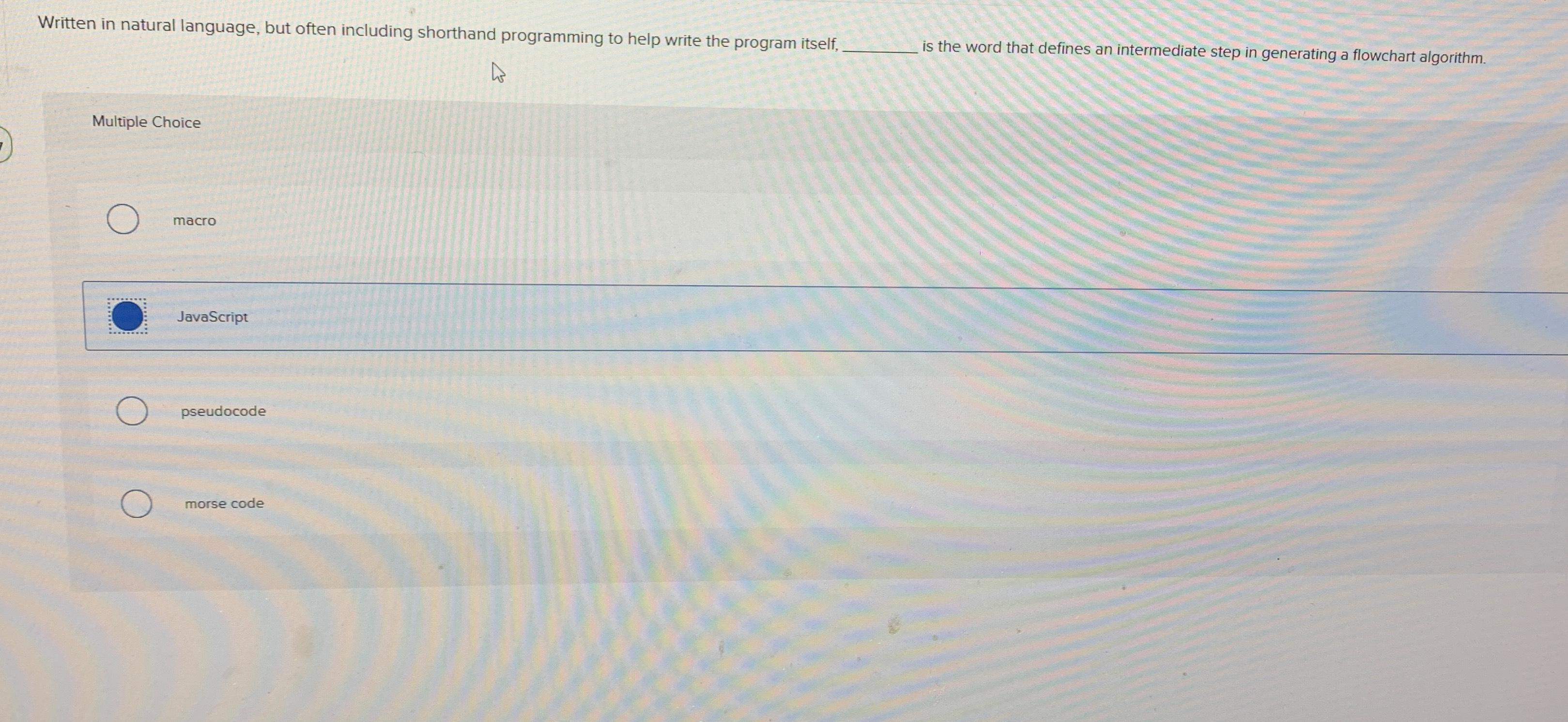 Solved Written in natural language, but often including | Chegg.com