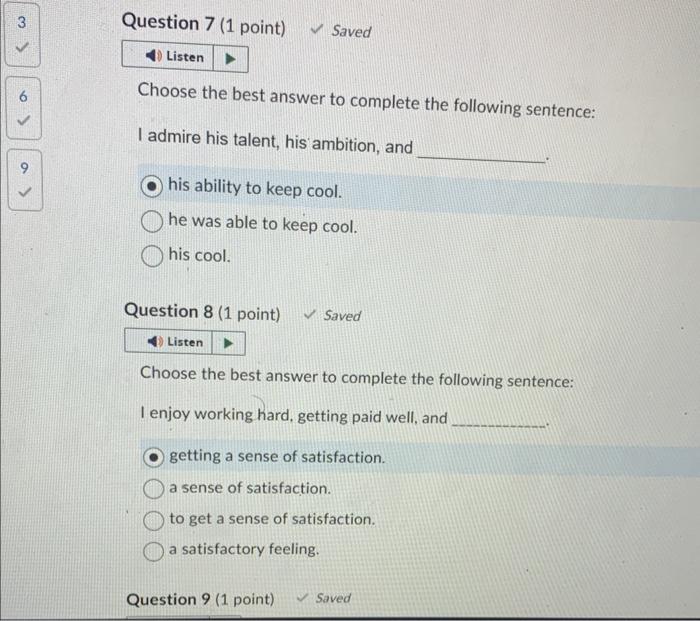 Choose the best answer to complete the following | Chegg.com