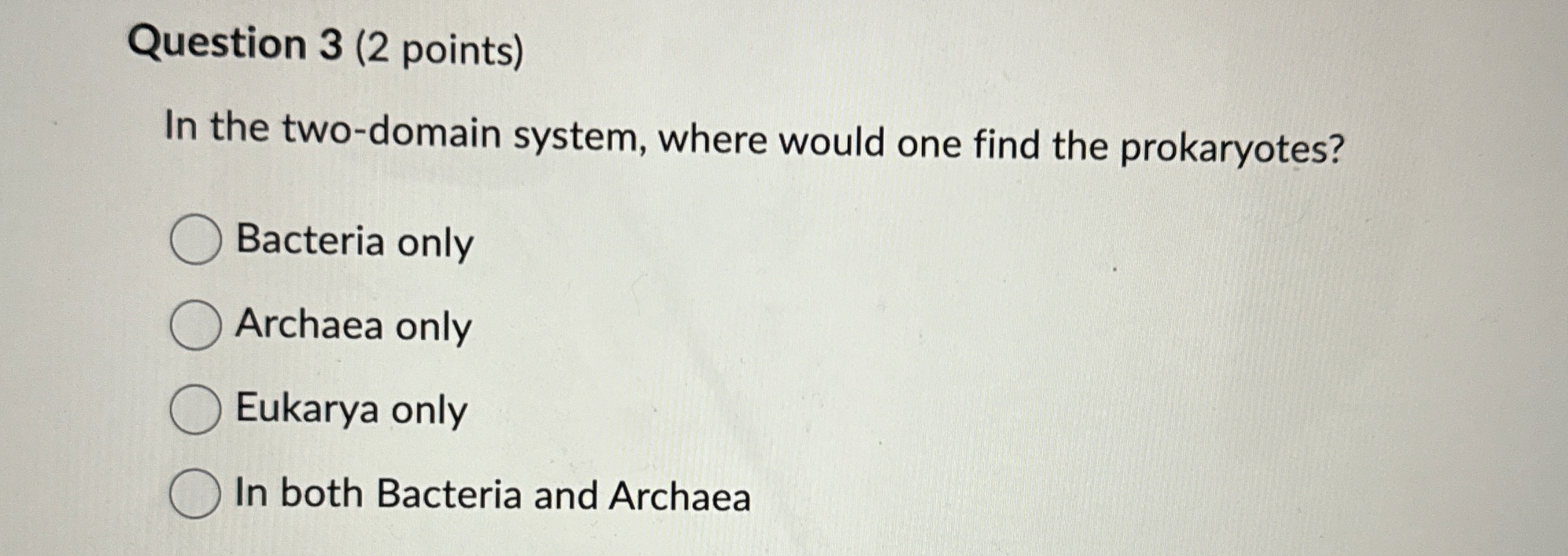 Solved Question 3 (2 ﻿points)In the two-domain system, where | Chegg.com