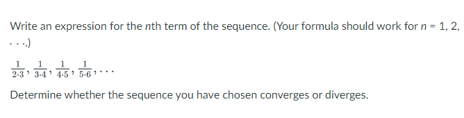 Solved Write an expression for the nth term of the sequence. | Chegg.com